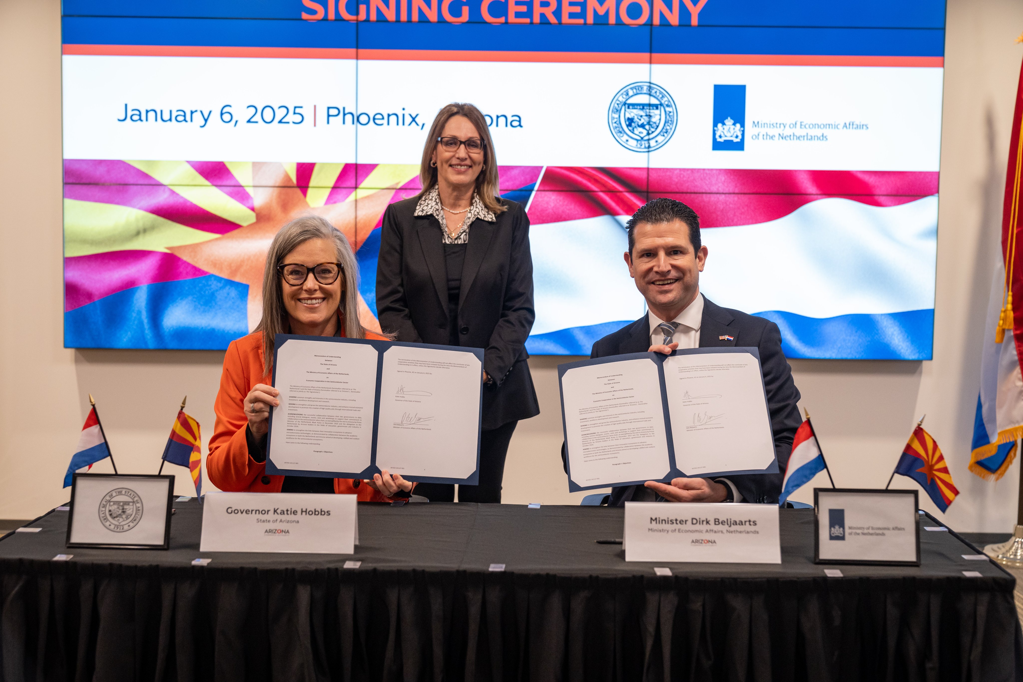 Governor Hobbs Signs MOU To Strengthen Semiconductor Collaboration With The Netherlands